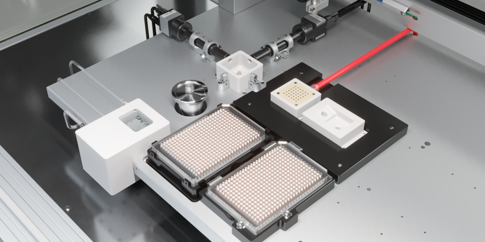 iONE: Ultra-Fast, High-Precision Microarray Spotter for Production Scale - M2-Automation